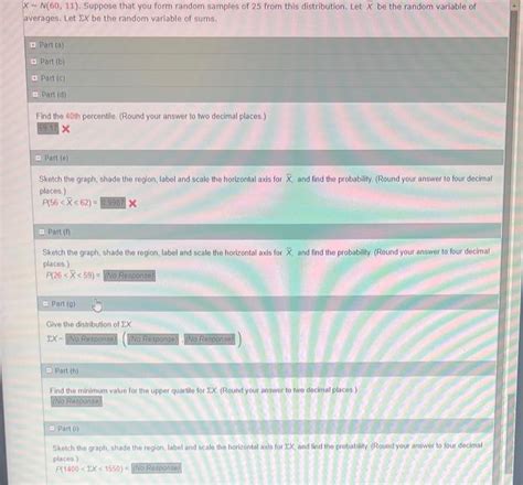 Solved R N N 60 11 Suppose That You Form Random Samples Of Chegg