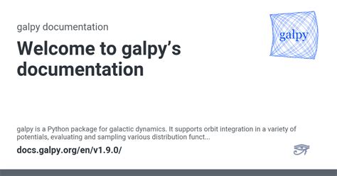 welcome to galpy s documentation — galpy v1 9 0 documentation