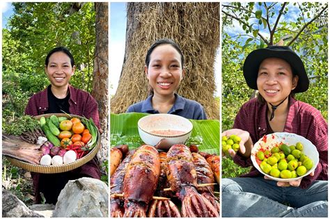 វីដេអូធ្វើម្ហូបតាម បែបស្រុកស្រែនៅបន្ទាយមានជ័យ របស់ ស្រីផាច