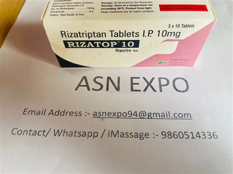 Rizatriptan 10 Mg Tablets At ₹ 190 Stripe Rizatriptan Benzoate Tablet
