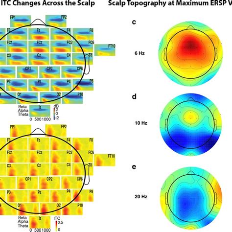 Event Related Spectral Perturbation Ersp A And Intertrialcoherence Download Scientific