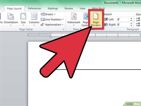 Как сделать полоску в ворде