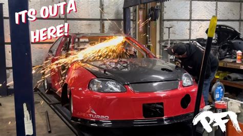 Cutting Up Our Hp Civic Youtube
