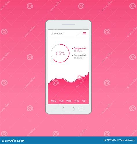 Infographic Dashboard Template With Flat Design Graphs And Charts