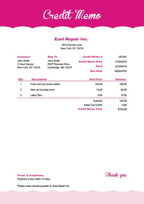 Credit Memo Templates Quickly Create Credit Memos Credit Memo Templates Quickly Create Credit Memos