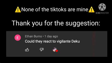 Bakusquadaizawa And Mic React To Vigilante Deku Au Youtube