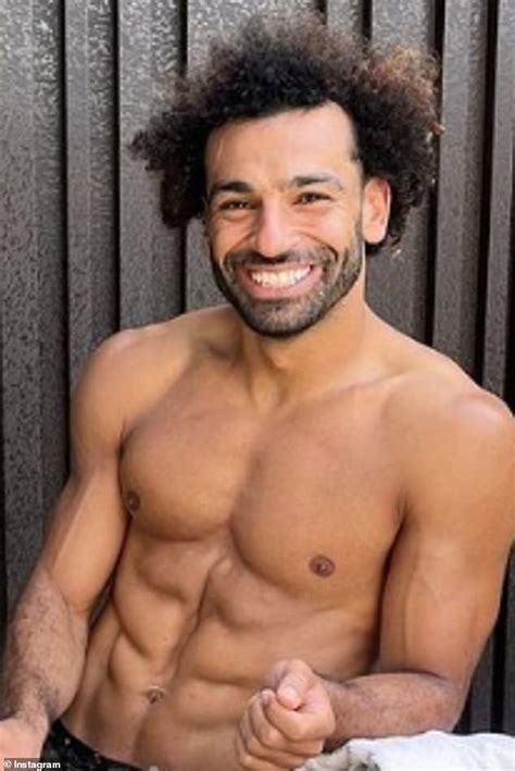 Mo Salah Shows Off His Chiselled Abs As The Muscular Liverpool Football