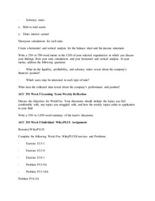 Acc 291 Entire Course PDF