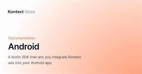 android kontext documentation