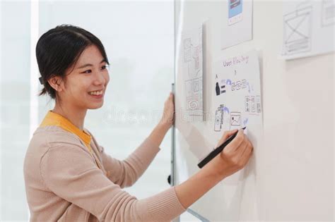 Close Up Ux Developer And Ui Designer Brainstorming Interface Wireframe Designcreative Digital