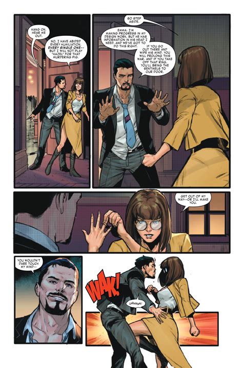 Exclusive See Why Iron Man Proposed To The X Mens Emma Frost
