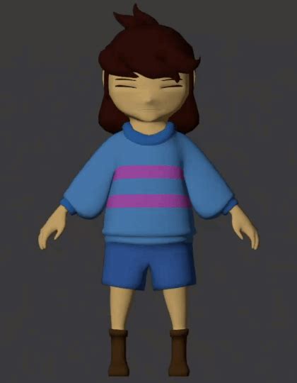 3d Custom Frisk 3d Model By Thelightsmen From Patreon Kemono