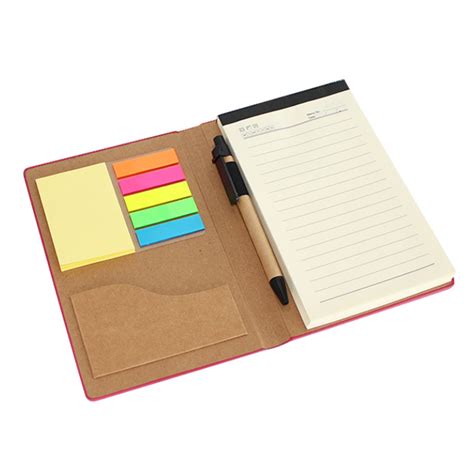 รหัสสินค้า 818 Set สมุดโน๊ต สมุดรีไซเคิล ปากกา Post It ฟรีสกรีนโลโก้