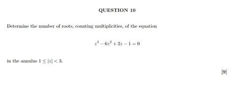 Solved Determine The Number Of Roots Counting