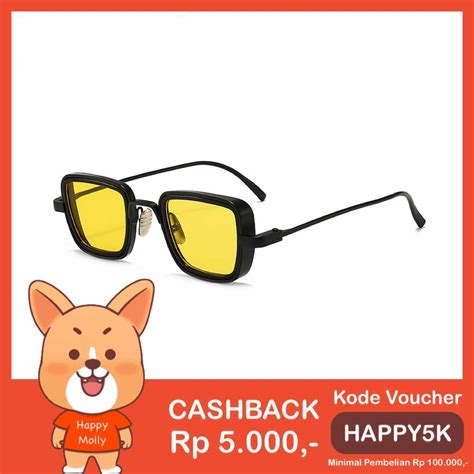 Jual Kacamata Polarized UV400 Hitam Kuning Anti Radiasi Sunglasses Pria Wanita Korea