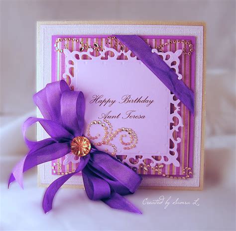 Paper Talk With Samra Elegant Birthday Card