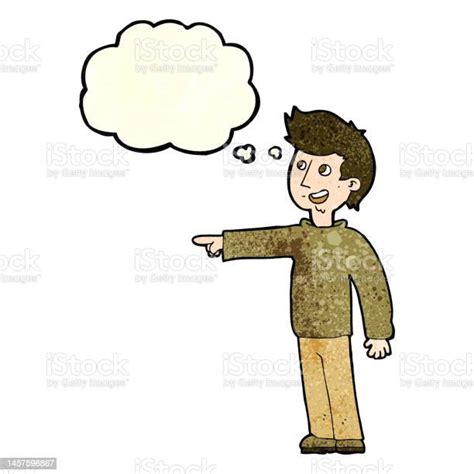 말풍선이 있고 손으로 가리키는 즐거운 남성 및 웃음소리 만화 캐릭터 가리키기에 대한 스톡 벡터 아트 및 기타 이미지 가리키기 낙서 드로잉 남자 Istock