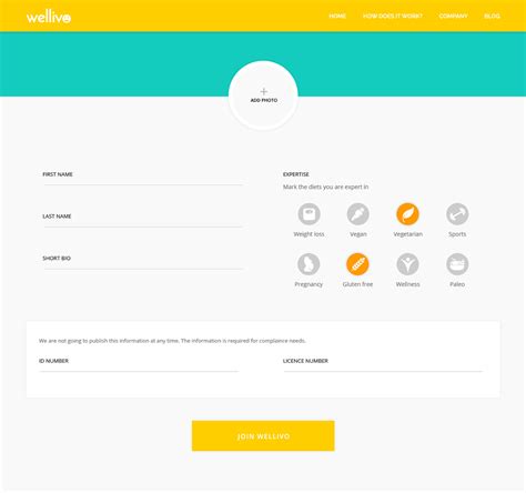 Ux Ui Design Registration Page On Behance