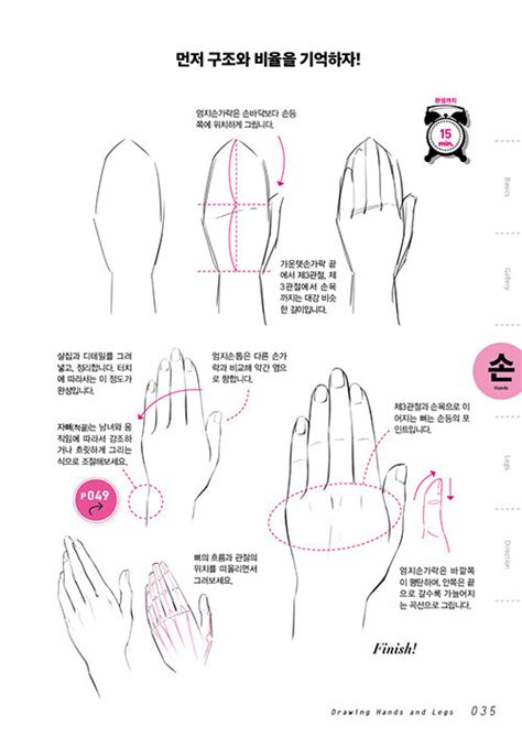 손과 발 그리는 법 만화책 라노벨 도서 웹툰 정보