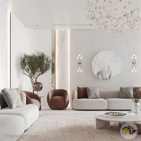 دکوراسیون منزل ساده و شیک کرم قهوه ای جذاب