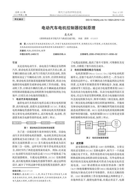 电动汽车电机控制器控制原理