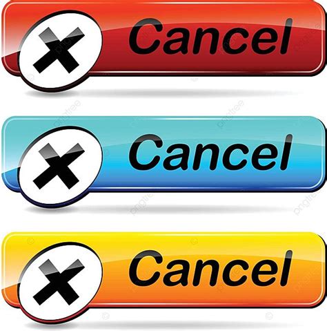 Cancel Buttons Web Website Design Vector Web Website Design Png And