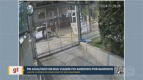 Vídeo Major assaltado em Boa Viagem teve armas e carro roubados Bom