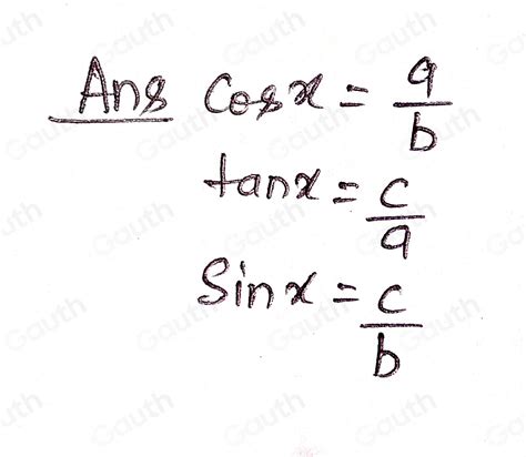 Solved A Right Triangle Has Side Lengths A B And C As Shown Below