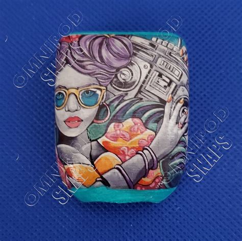 Lady With Boombox Pop Art Premium Custom Omnipod Snaps® Cover