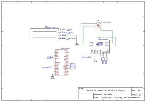 Rotacionando Motor De Passo Arduino E Display LCD I C