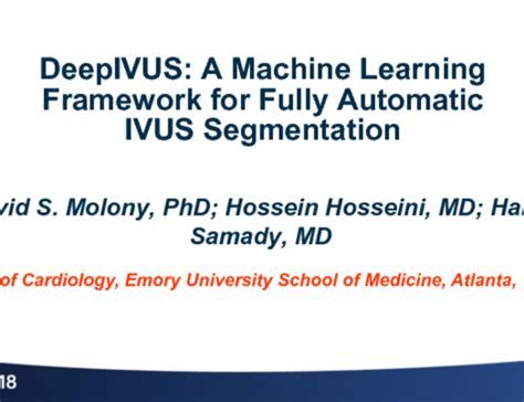 Tct 2 Deepivus A Machine Learning Framework For Fully Automatic Ivus