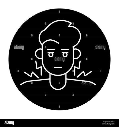 Graves Disease Color Line Icon Autoimmune Diseases Vector Isolated