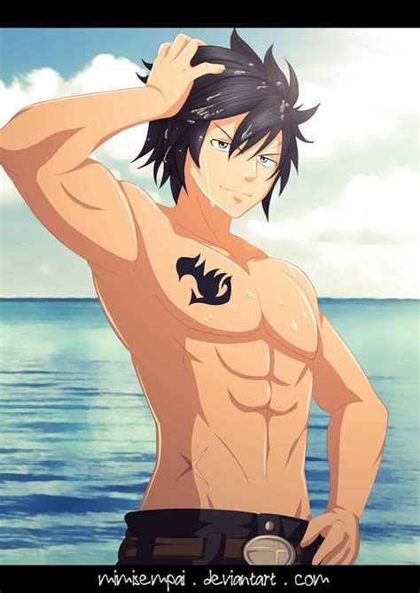 Fairy Tail Beach Party Gray Fullbuster By Mimisempai On Deviantart