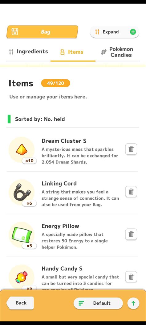 Sorting Bug Rpokemonsleep
