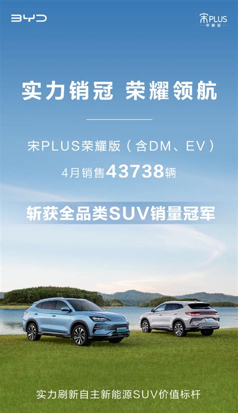 比亚迪宋plus荣耀版斩获全品类suv销量冠军 大河新闻