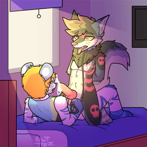 Rule 34 Anal Anthro Bed Bedroom Bodily Fluids Bone Canid Canid Demon