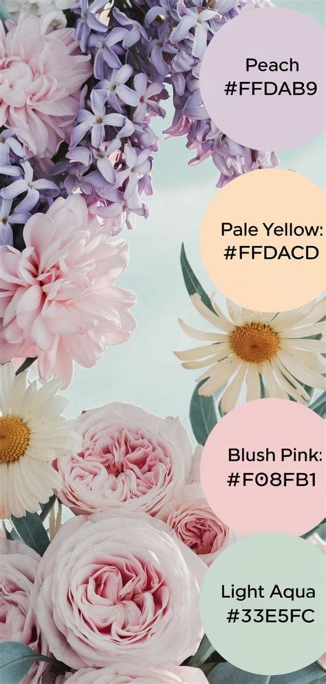 Inspiring Spring Color Palette With Hex Codes The Mega Mom