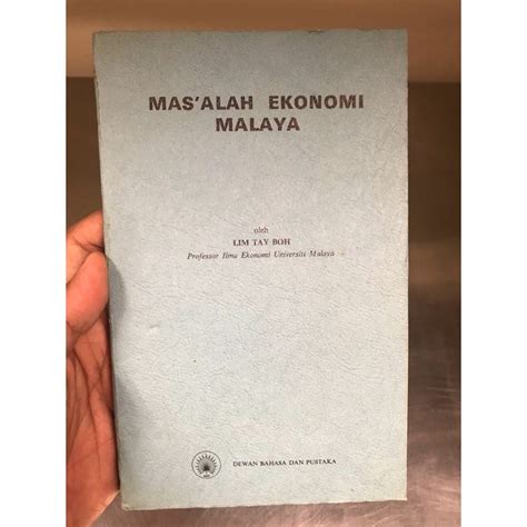 Masalah Ekonomi Malaya Chetakan Pertama Dbp Shopee Malaysia