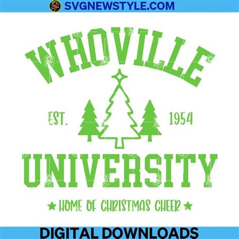 Whoville University Svg Whoville Svg Grinch Svg Cricut The Grinch