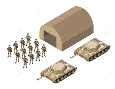 탱크 군대 아이소메트릭 무장 군대 수송 물체와 전쟁 장비 힘 힘 그래픽 요소 벡터 기계 3차원 일러스트 삼차원 일러스트 3d 일러스트 벡터 물체 기계 위장 Png