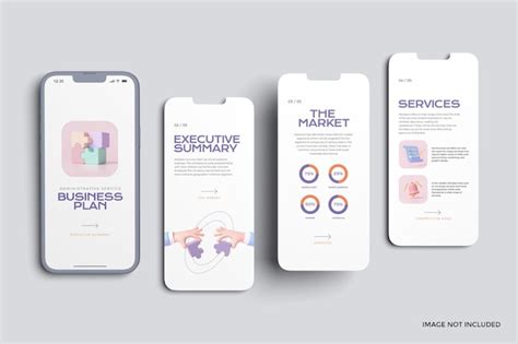 전화 및 화면 Ui Ux 앱 프레젠테이션 목업 프리미엄 Psd 파일