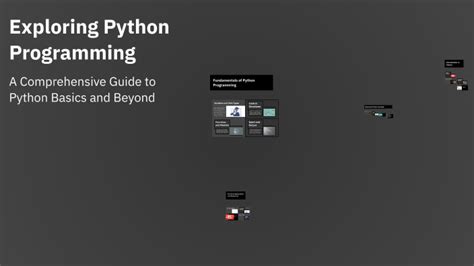 Exploring Python Programming By Chee Lexun On Prezi