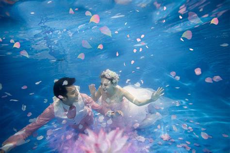水下婚纱照照片2唯美婚纱 女人吧