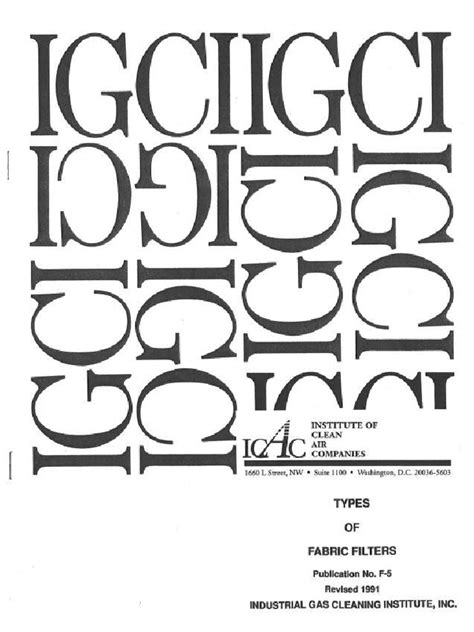 F 5 Types Of Fabric Filters Pdf