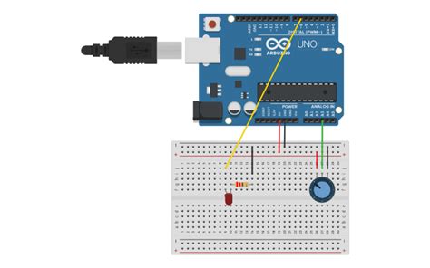 Circuit Design Analog Output Tinkercad