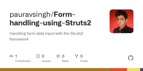GitHub Pauravsingh Form Handling Using Struts2 Handling Form Data