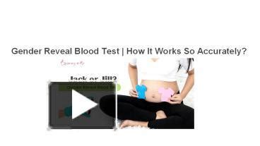 Gender Reveal Blood Test Presentation Free To Download
