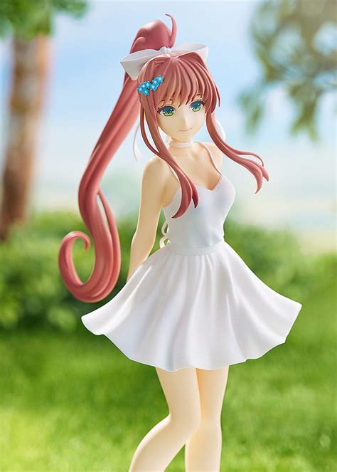 Doki Doki Literature Club Pop Up Parade Pvc Statue Monika White Dress