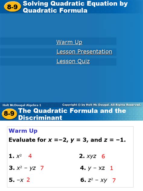 Topic 5 Pdf Quadratic Equation Algebra