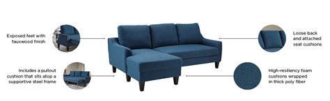 Signature Design By Ashley Jarreau Modern Sectional Sleeper